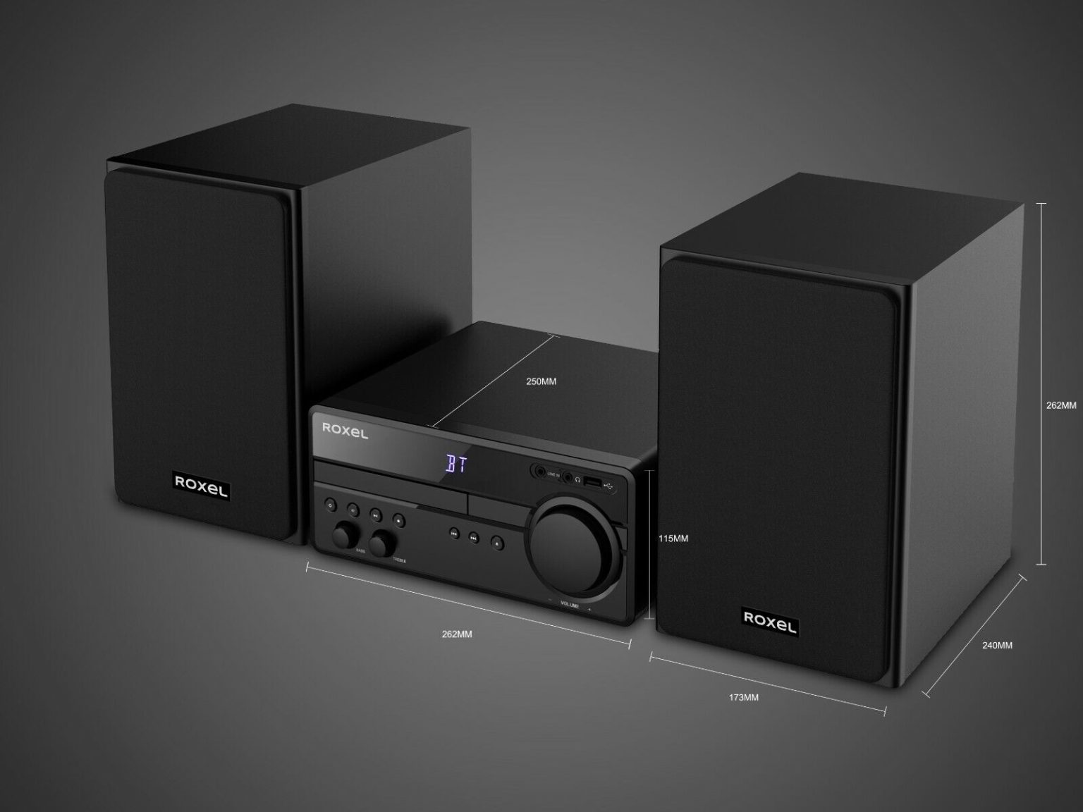 ROXEL RCD750 Hi-Fi System With CD Player - Roxel