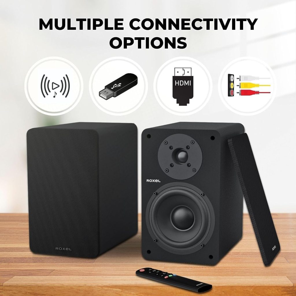 Roxel Onyx Active Bookshelf Speakers - Roxel