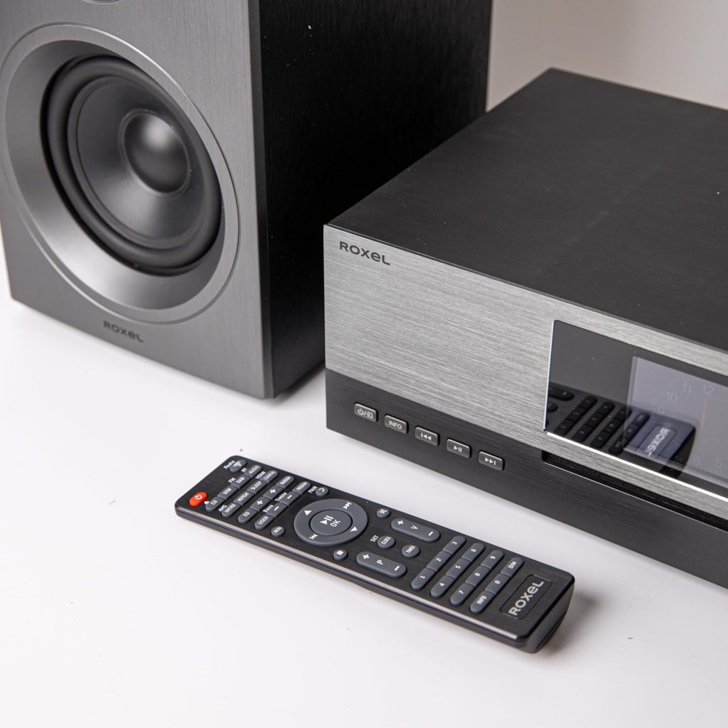 Roxel Pulse All-in-One Compact HiFi System with Spotify Connect, CD ...