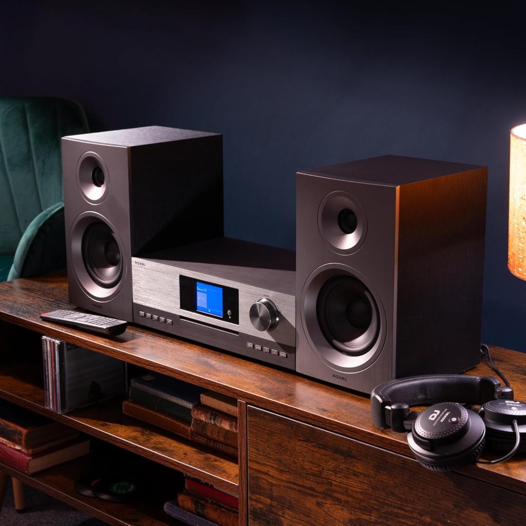 Roxel Pulse All-in-One Compact HiFi System with Spotify Connect, CD ...