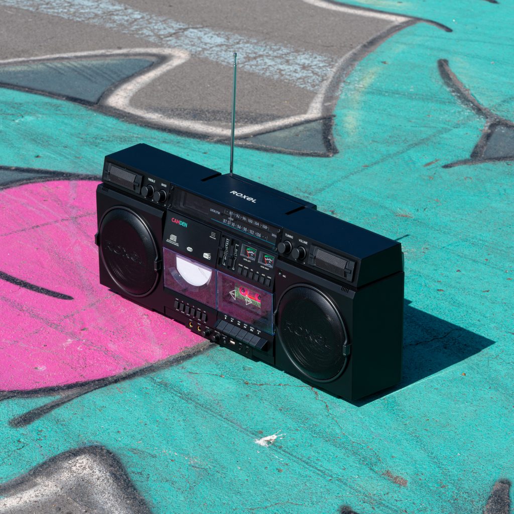 Roxel Camden Retro Cassette CD Player Boombox with DAB/FM Radio ...