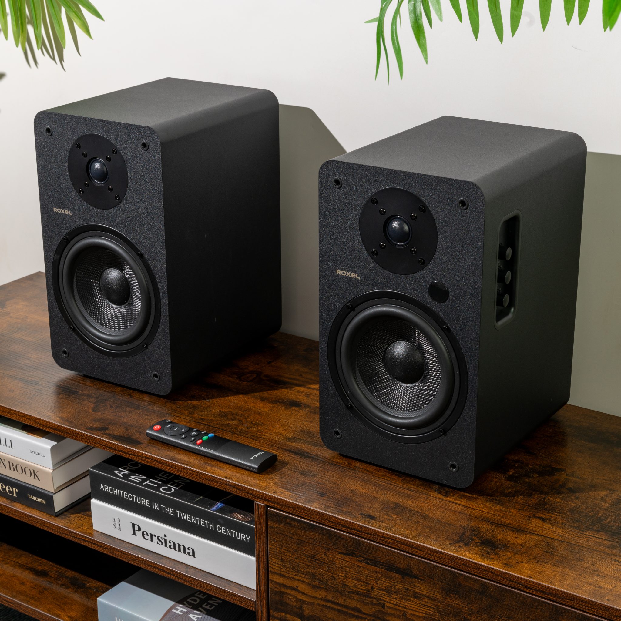 Roxel Onyx XL 120W Active Bookshelf Speakers - HiFi Sound - Roxel